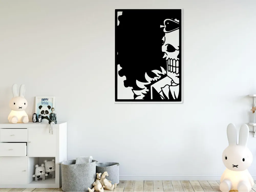 One Piece Brook 2d wall art home decor by TheWallArtGuy - MakerWorld