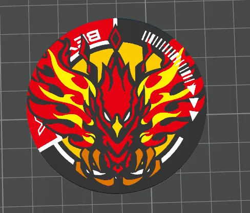logo phoenix wing beyblade by 3D_extreme - MakerWorld