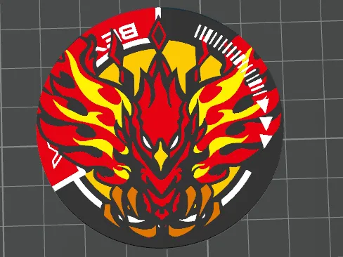 logo phoenix wing beyblade by 3D_extreme - MakerWorld