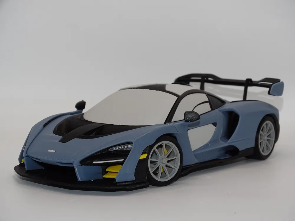 McLaren Senna w/ Steering Wheel 1:19 Scale - Free 3D Print Model ...