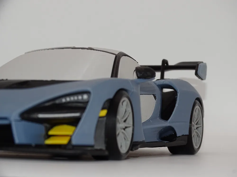 McLaren Senna w/ Steering Wheel 1:19 Scale - Free 3D Print Model ...
