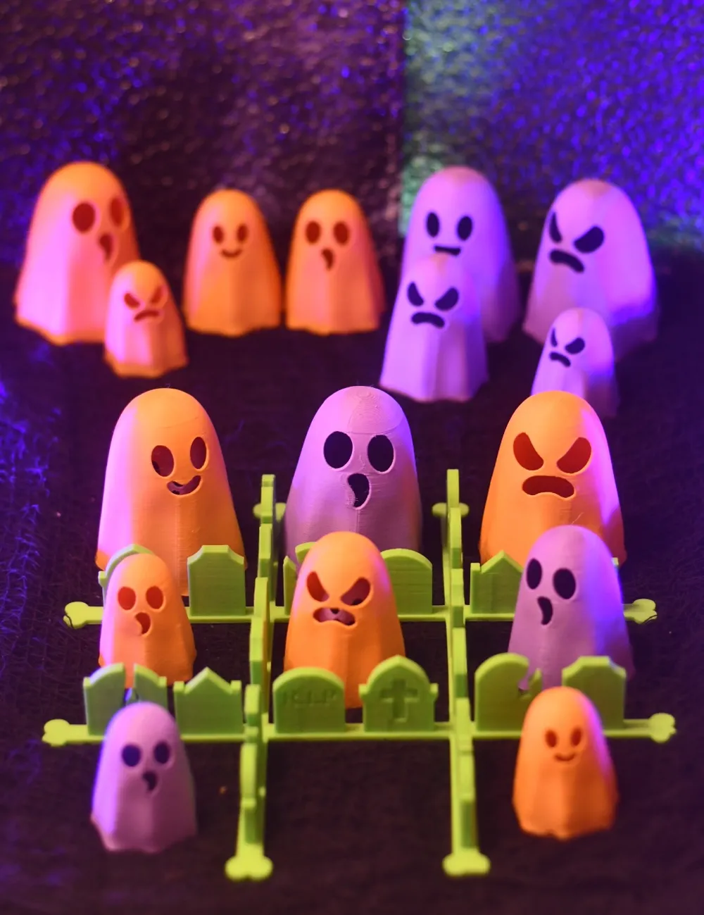 HUNGRY GHOST TIC TAC TOE GAME by vali MakerWorld: Download Free 3D Models