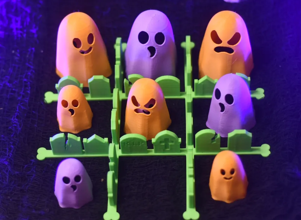 HUNGRY GHOST TIC TAC TOE GAME by vali MakerWorld: Download Free 3D Models