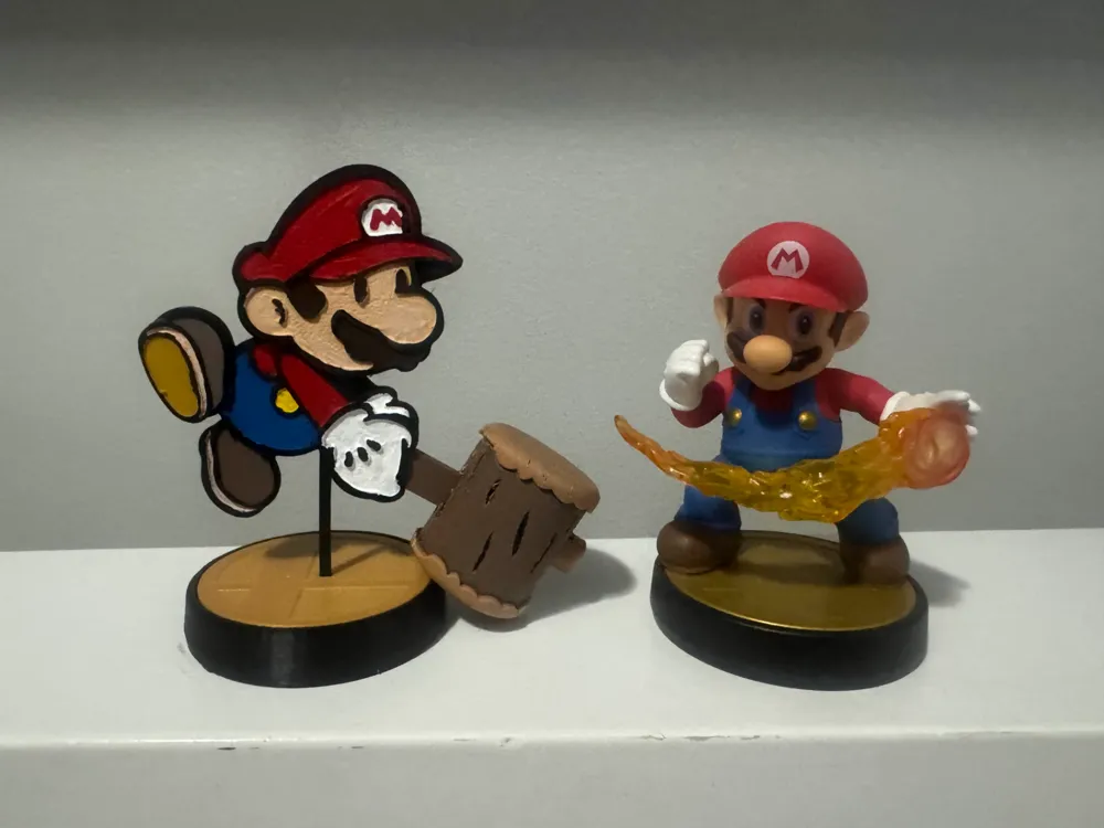 amiibo Paper Mario ! - Modèle d'Impression 3D Gratuit - MakerWorld