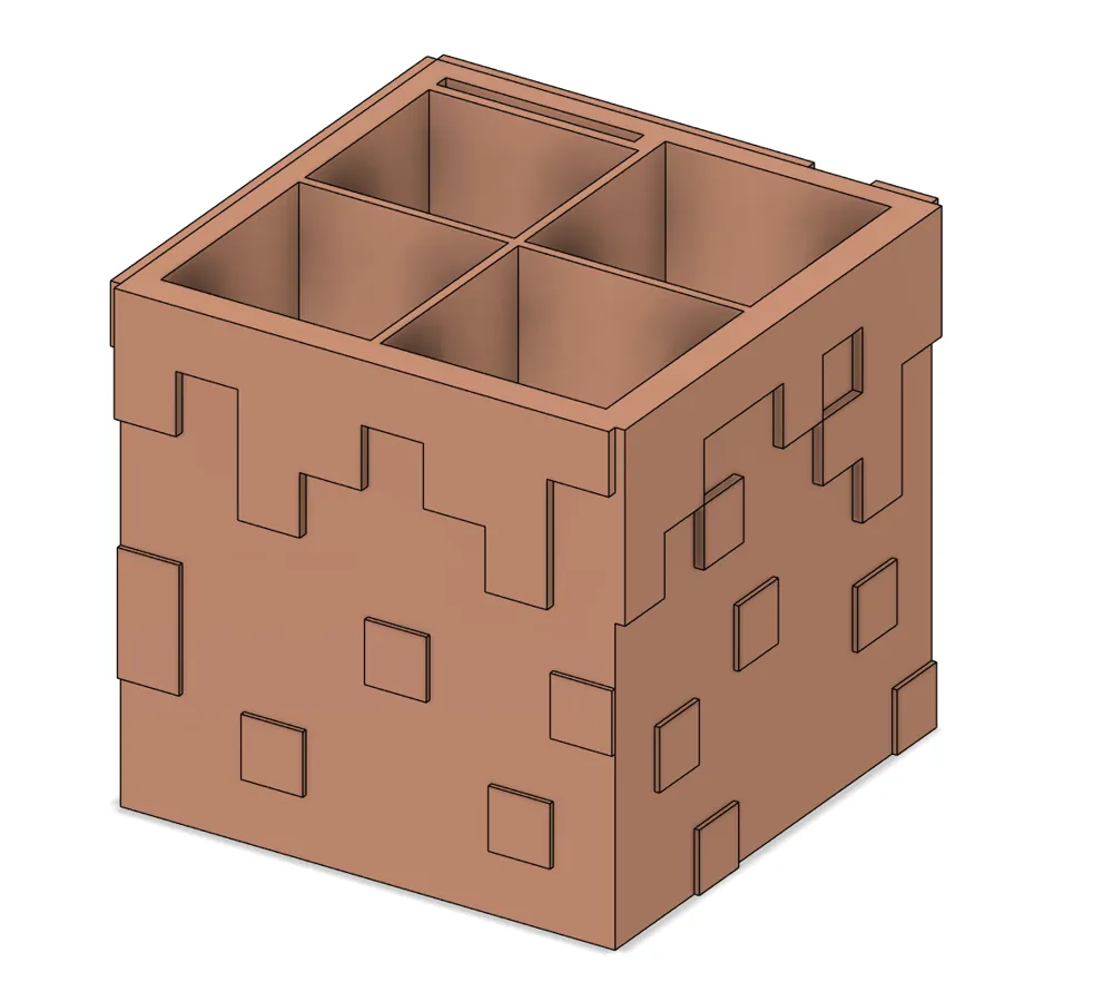 Minecraft grass block pen box by noytju's 3D studio - MakerWorld