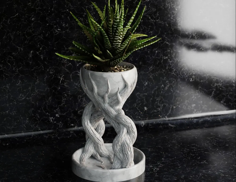 Tree Flower Pot - Free 3D Print Model - MakerWorld