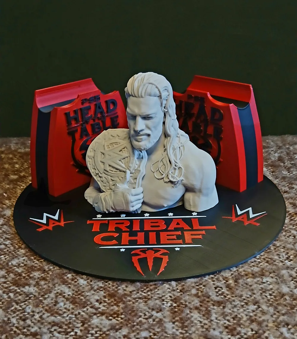 Roman Reigns Wrestling PS5 dual controller holder - Free 3D Print Model ...