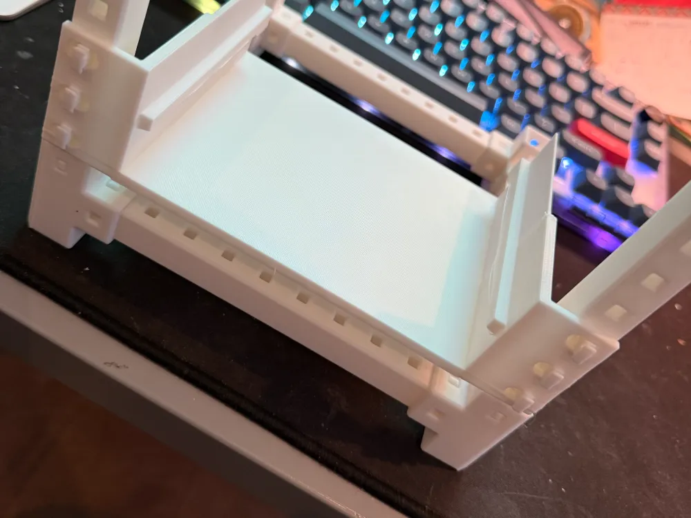 HomeRacker RackMod 1U Slide mount - Free 3D Print Model - MakerWorld
