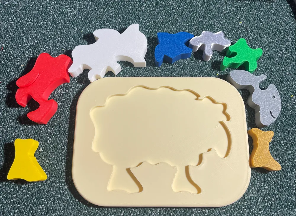 Sheep puzzle for kids by intommy - MakerWorld