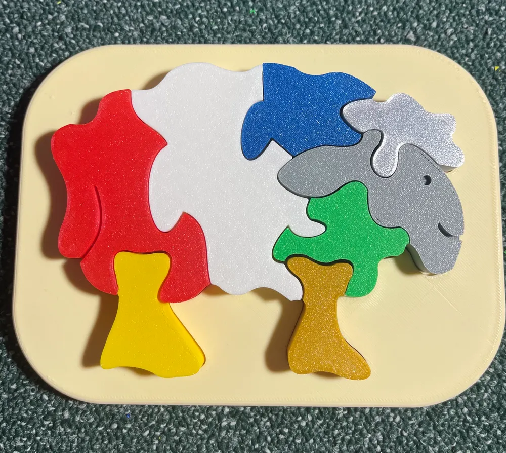Sheep puzzle for kids by intommy - MakerWorld