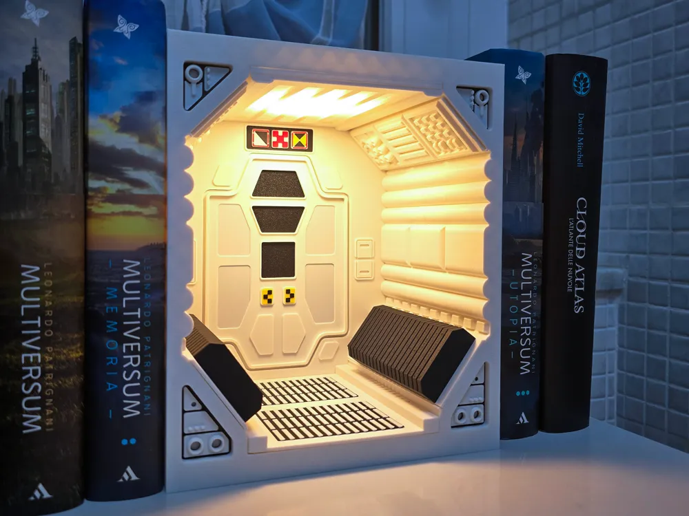 Alien - Nostromo Spaceship Airlock Book Nook - Free 3D Print Model ...