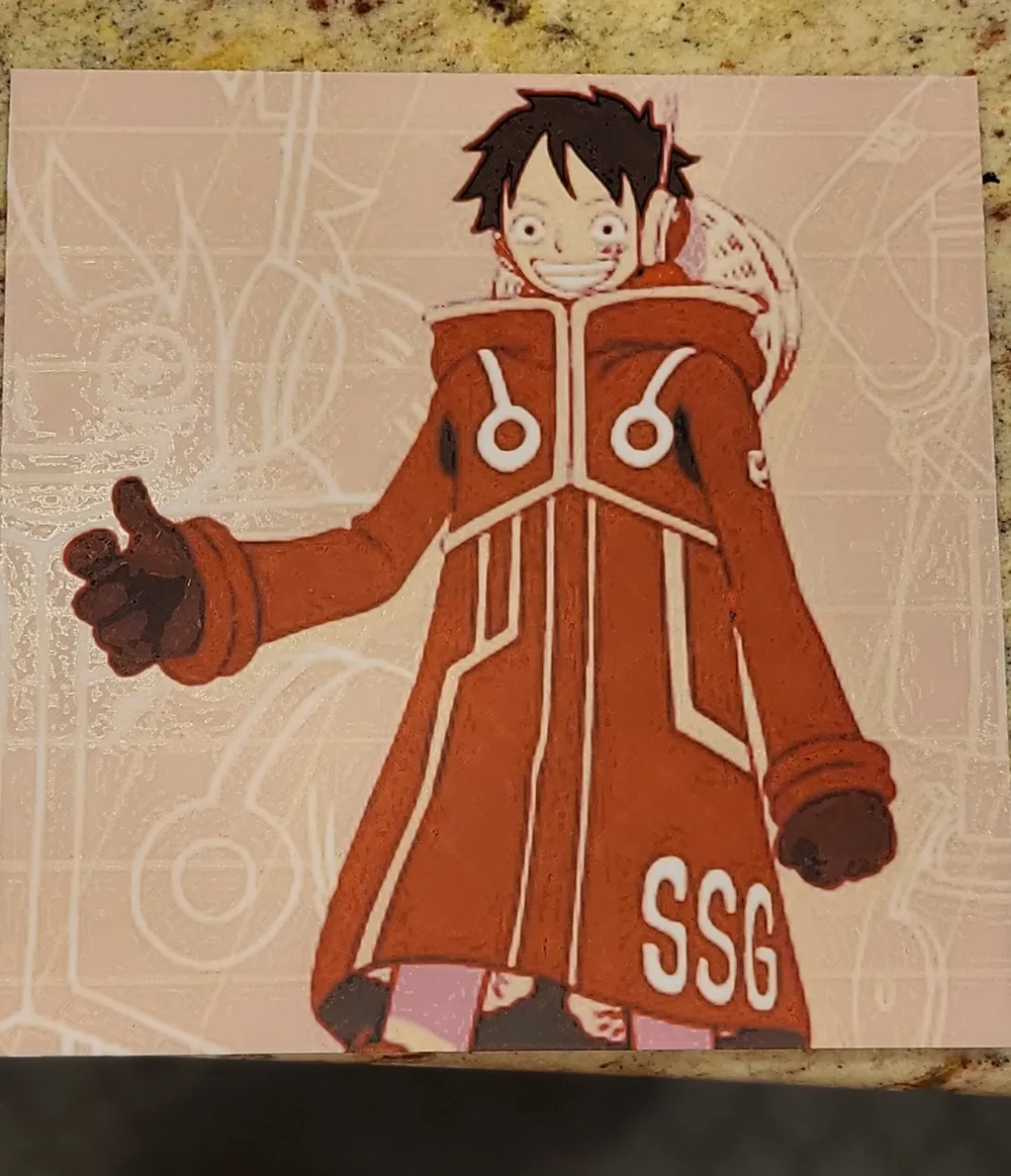 Luffy EggHead Island Costume HueForge VegaPunk Arc - Free 3D Print ...