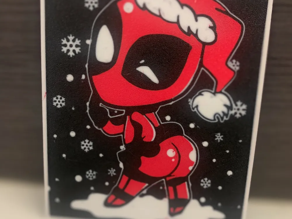 Deadpool Christmas - Free 3D Print Model - MakerWorld