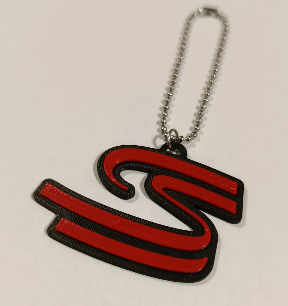 AYRTON SENNA LOGO KEYCHAIN - Free 3D Print Model - MakerWorld