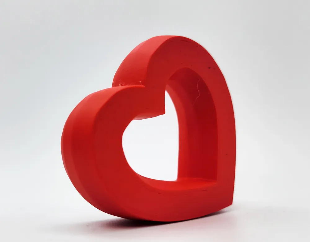 3D Rounded Open Heart - No Supports by Triple G Workshop - MakerWorld