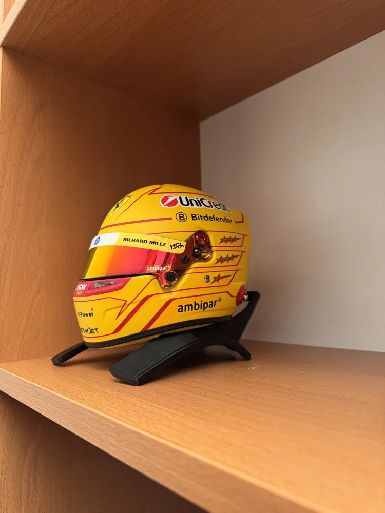 CASQUE MINI F1 HANS - ÉCHELLE 1:2 (SUPPORT) - Modèle d'Impression 3D ...