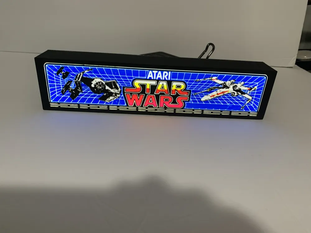 Star Wars Arcade Marquee Lightbox by MattInDetroitMakerWorld: Download ...