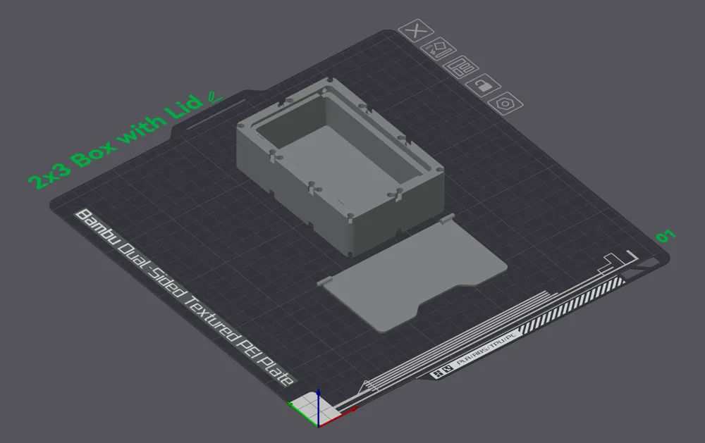 MMSS 2x3 Module - Pocket with Lid by Jorge Rui - MakerWorld