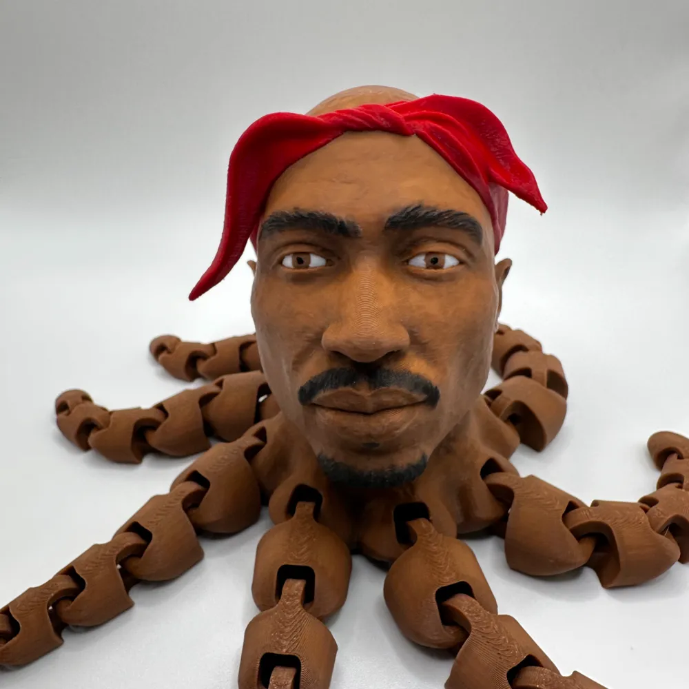 Tupac-topus - v2.0 by Deltree3D - MakerWorld