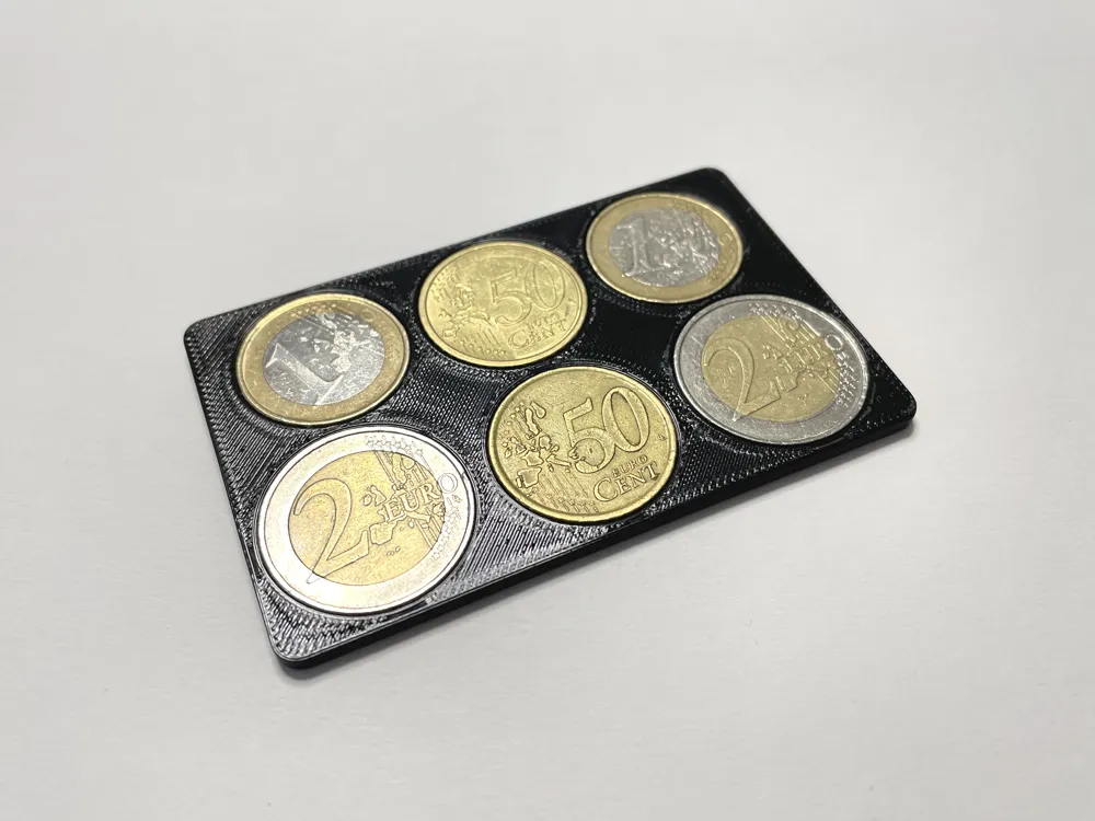 Credit Card Euro Coins Holder by mirabatek - MakerWorld