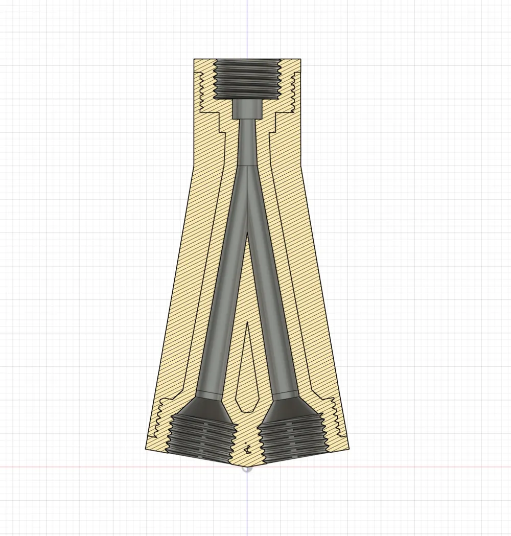 Functional Y-Splitter with decorative option - Free 3D Print Model ...