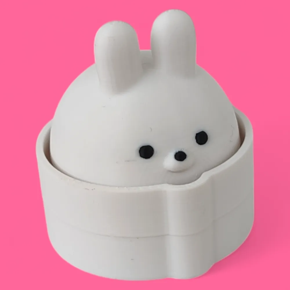 Puffy Bunny Clicker - Free 3D Print Model - MakerWorld