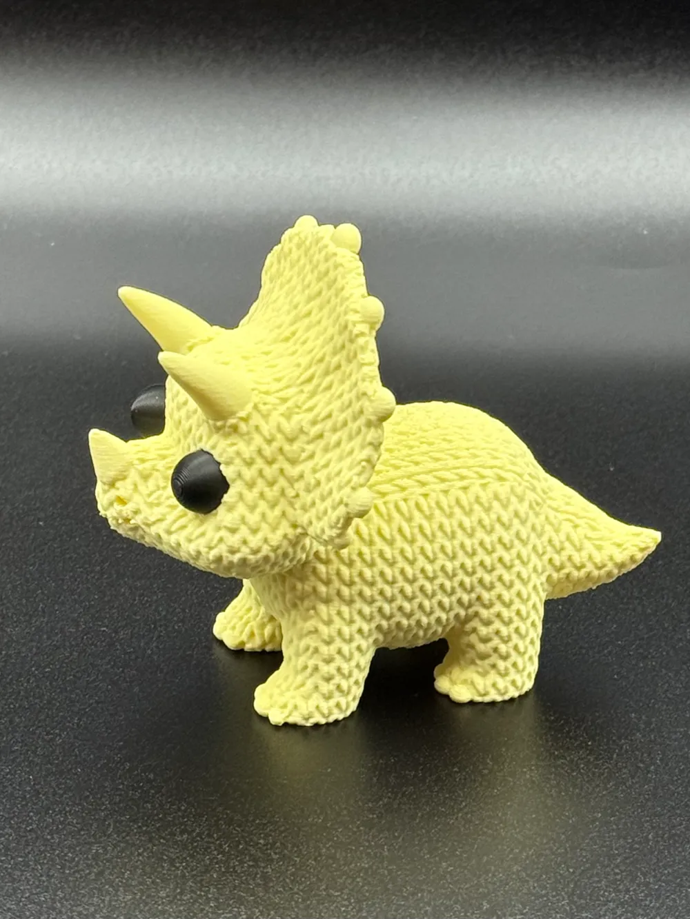 Cute Knitted Triceratops Dino - Free 3D Print Model - MakerWorld
