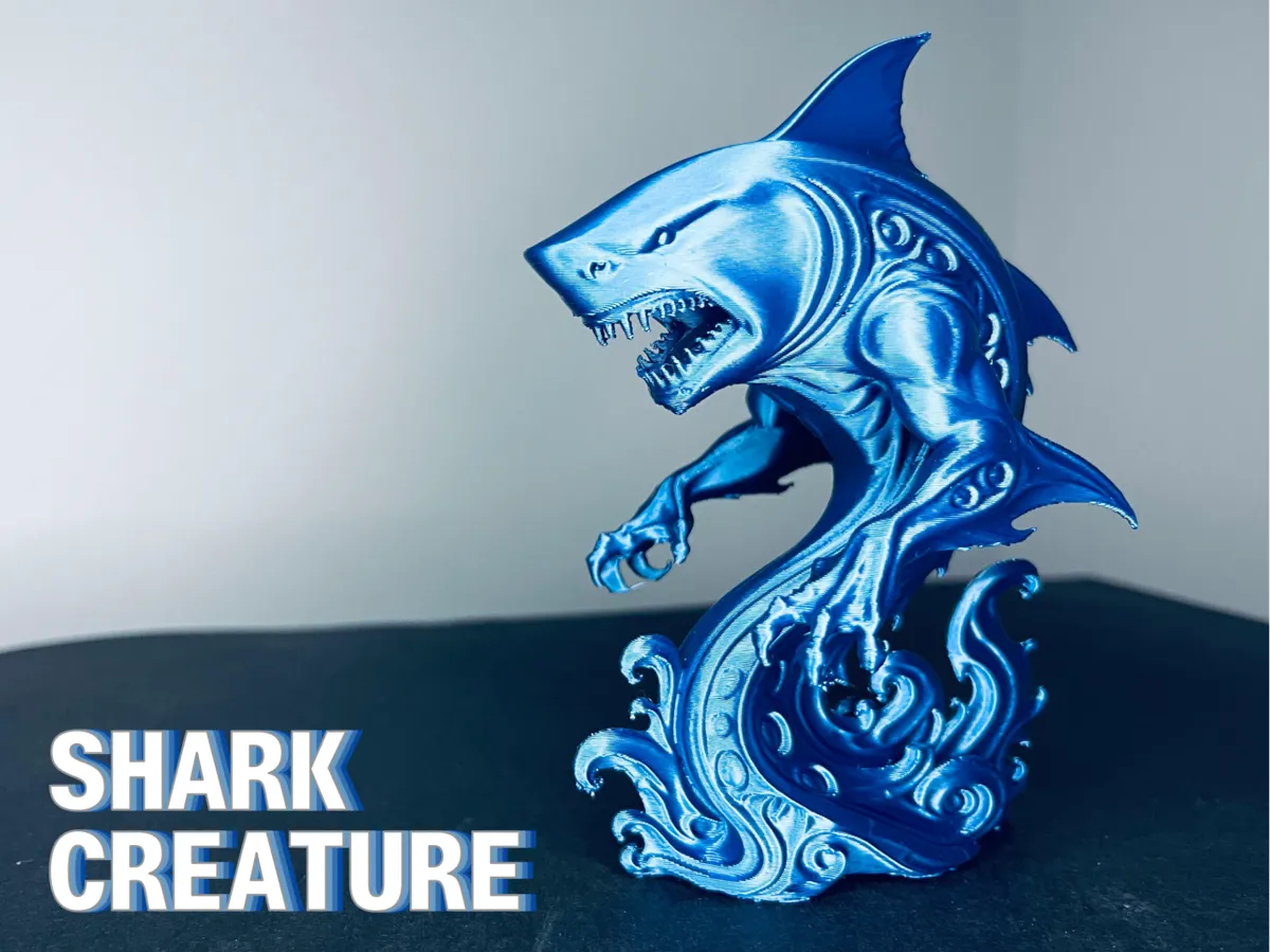 Shark sea creature statute - Free 3D Print Model - MakerWorld
