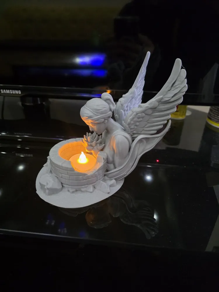fallen angel well tealight by kos MakerWorld: Download Free 3D Models