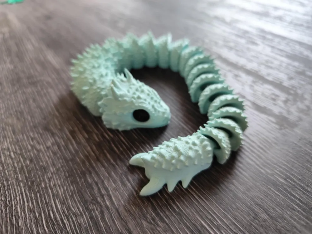 Articulated Dragon Snake - Free 3D Print Model - MakerWorld