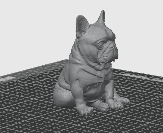 French Bulldog full body white canvas for drawing - Free 3D Print Model ...
