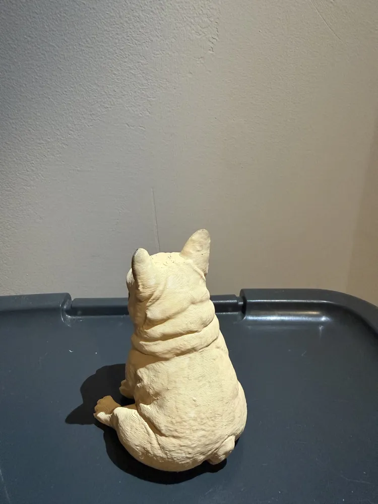 French Bulldog full body white canvas for drawing - Free 3D Print Model ...