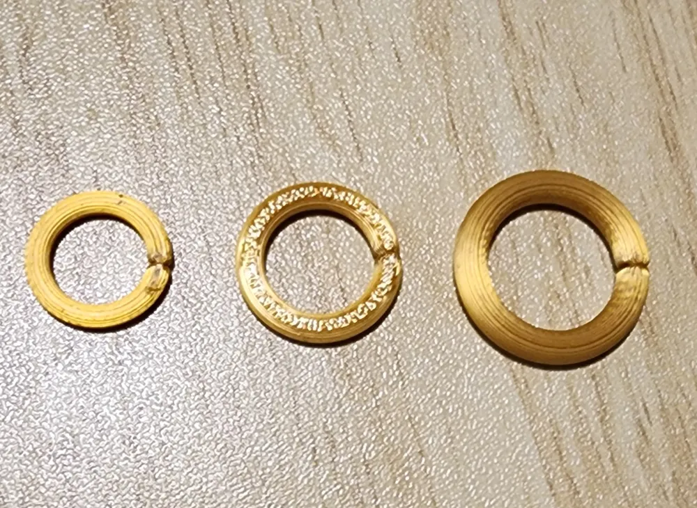 O ring link charm connector for Cuban chain - Free 3D Print Model ...