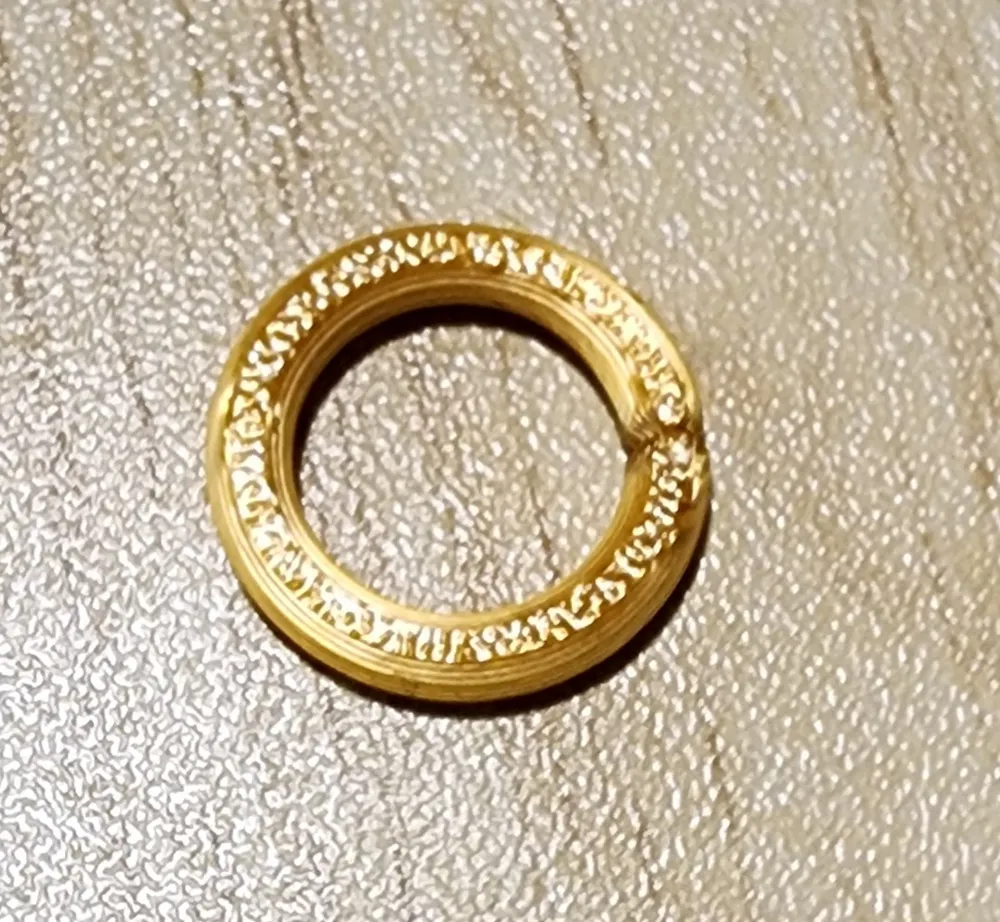 O ring link charm connector for Cuban chain - Free 3D Print Model ...