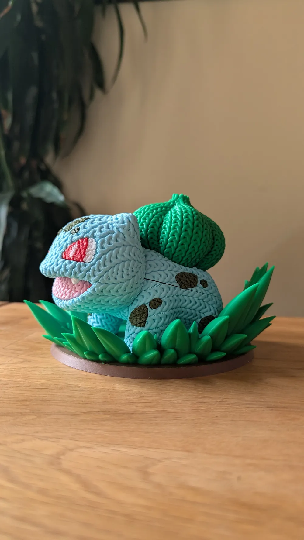 Pokemon Leaf Diorama for Knitted Bulbasaur Figure - Free 3D Print Model ...