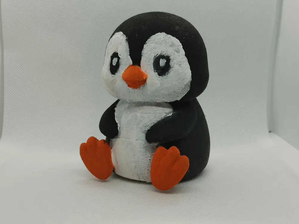 Cute Cartoon Penguin - Cartoon Zoo - Free 3D Print Model - MakerWorld