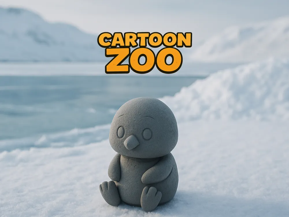 Cute Cartoon Penguin - Cartoon Zoo - Free 3D Print Model - MakerWorld
