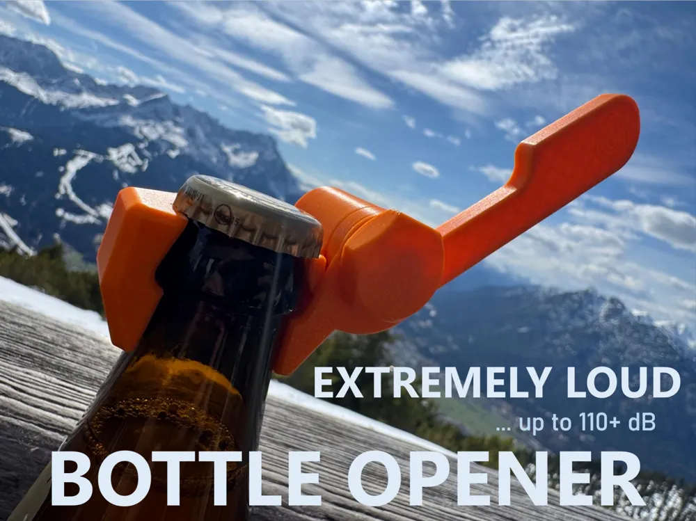 Extremely Loud Bottle Opener - Free 3D Print Model - MakerWorld