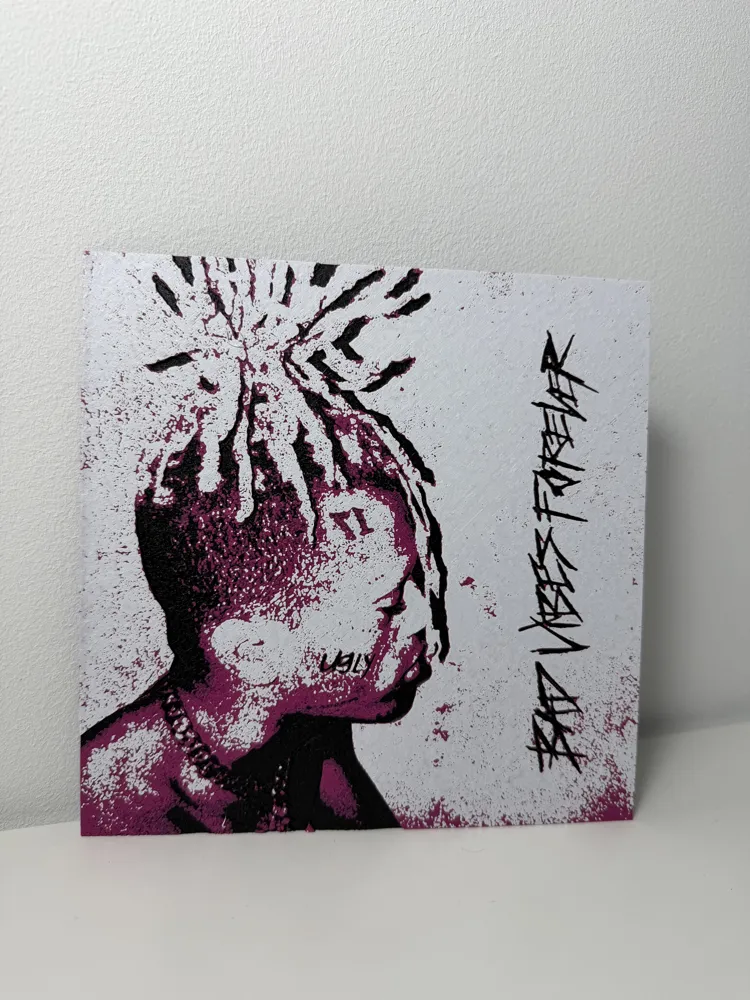 Xxxtentacion Bad Vibes Forever Cd Cover Hueforge Free 3d Print 9941
