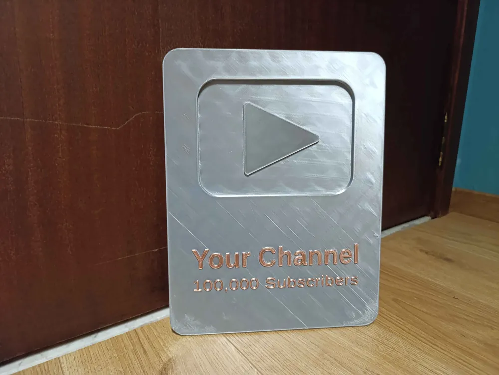 Customizable Playbutton - Free 3D Print Model - MakerWorld