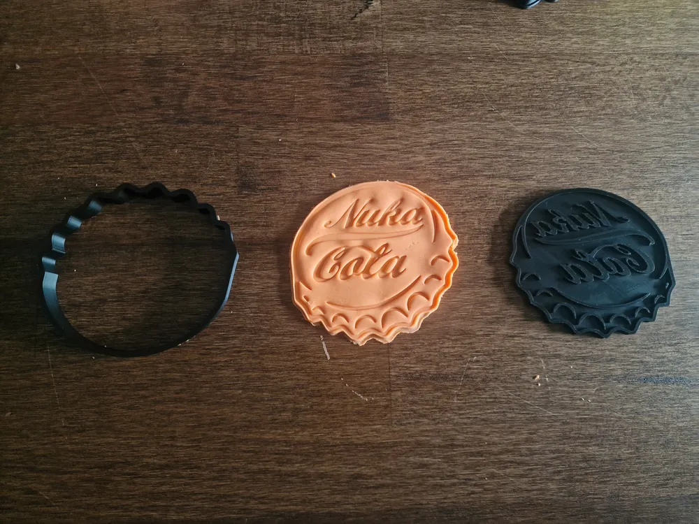 Nuka Cola Bottle Cap Cookie Cutter Christmas - Free 3D Print Model ...