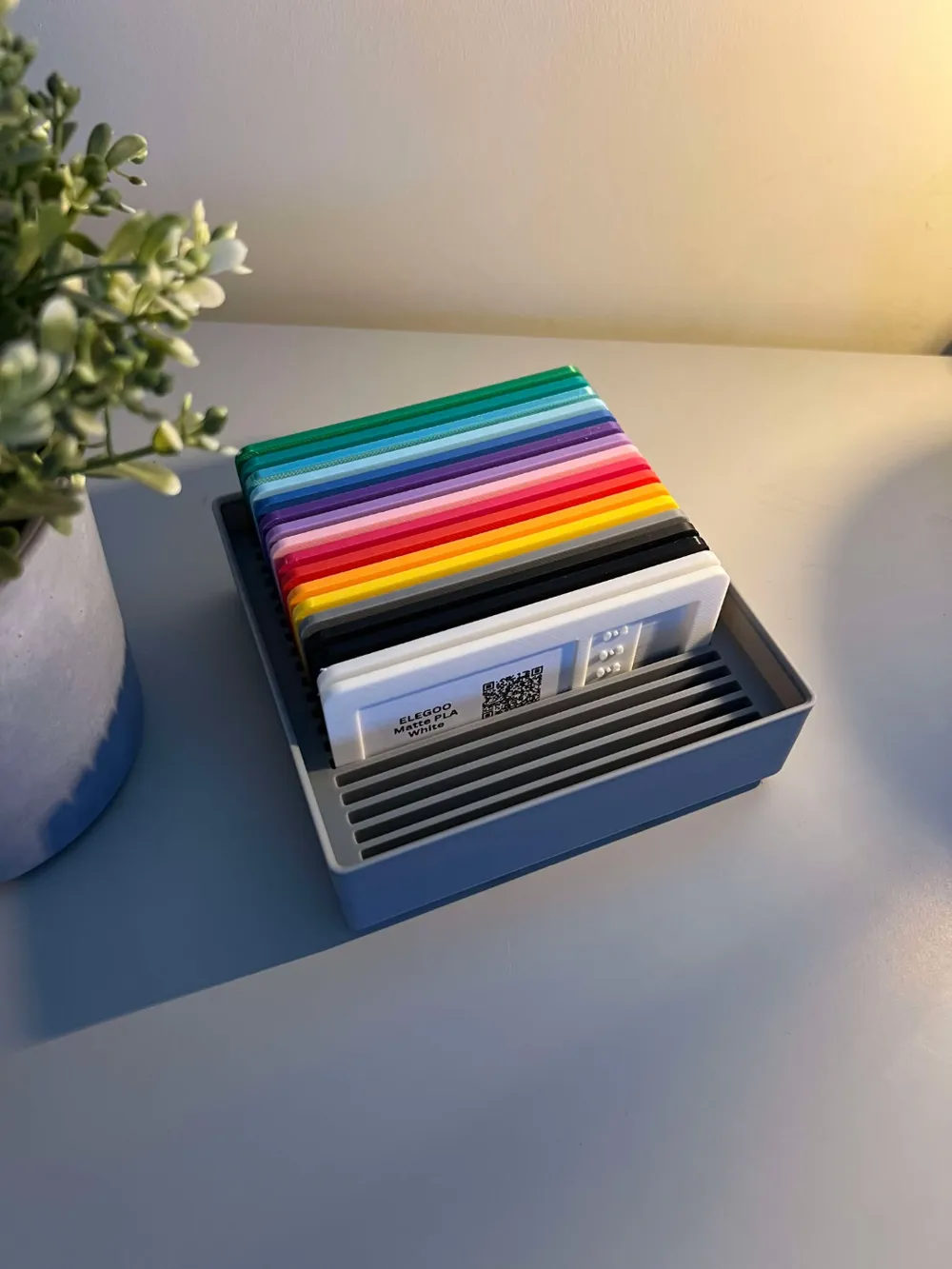 Gridfinity Filament Sample Card & Organiser by SirSnave - MakerWorld