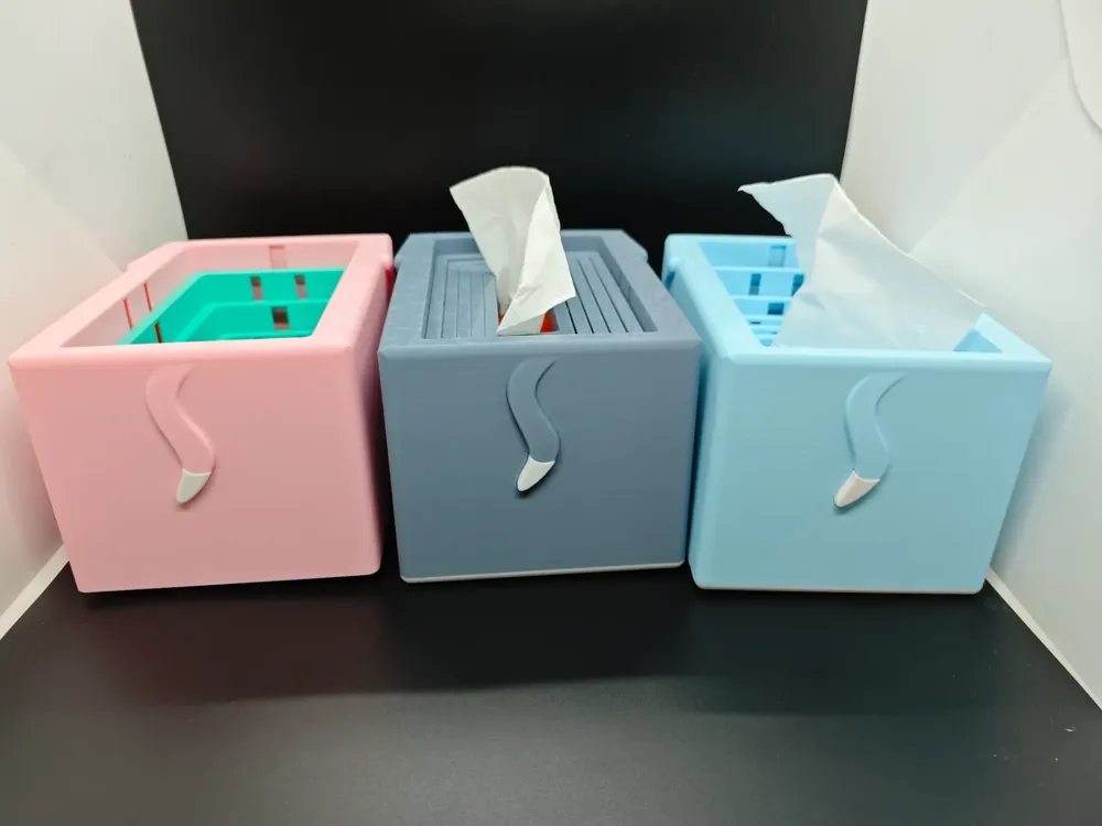 Recessed Tom Cat Tissue Box by 三七21 - MakerWorld