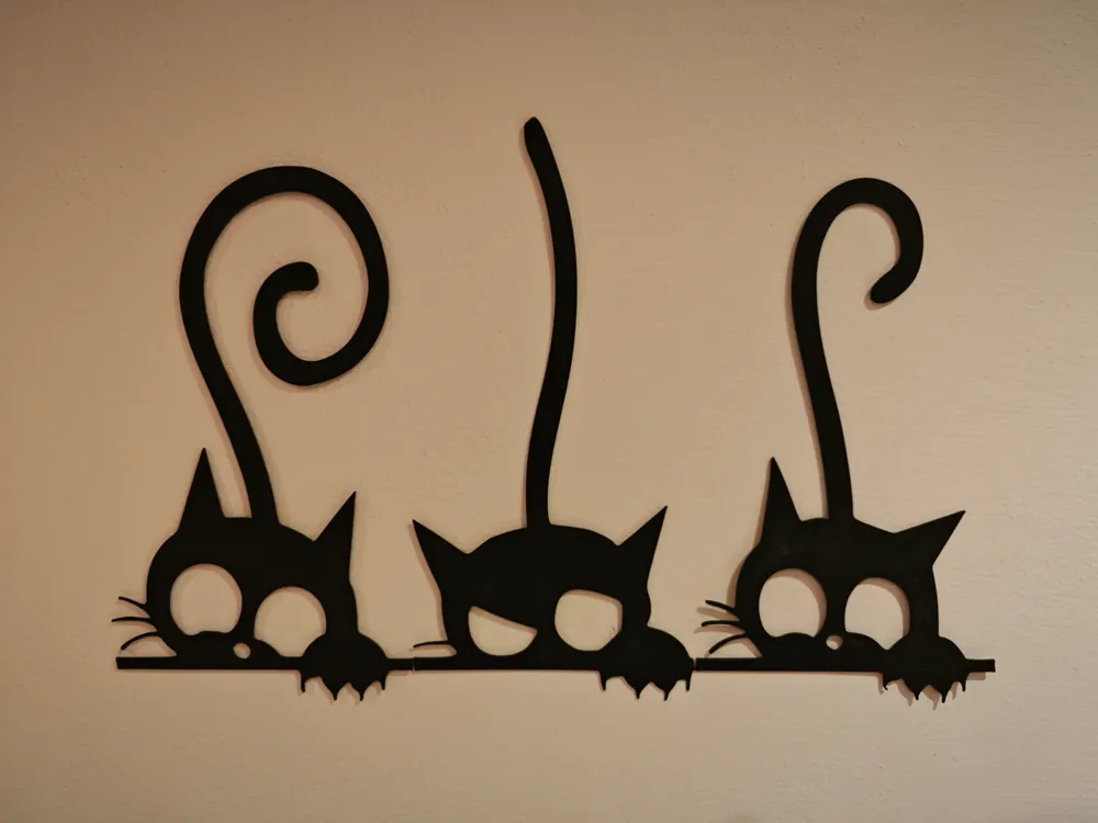 Cat wall decoration by Icew33 - MakerWorld