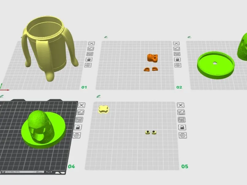 チンパンジーバナナミルクセーキ脳腐れバソ 作成者： Ocilirca MakerWorld：無料3Dモデルをダウンロード