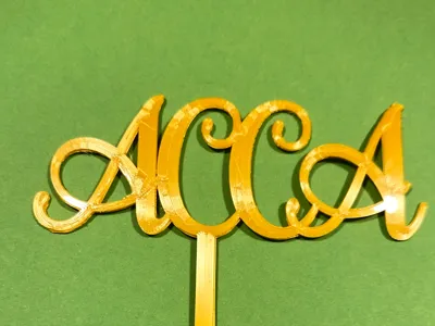 ACCA graduation cake topper by Ingridbugeja23 - MakerWorld