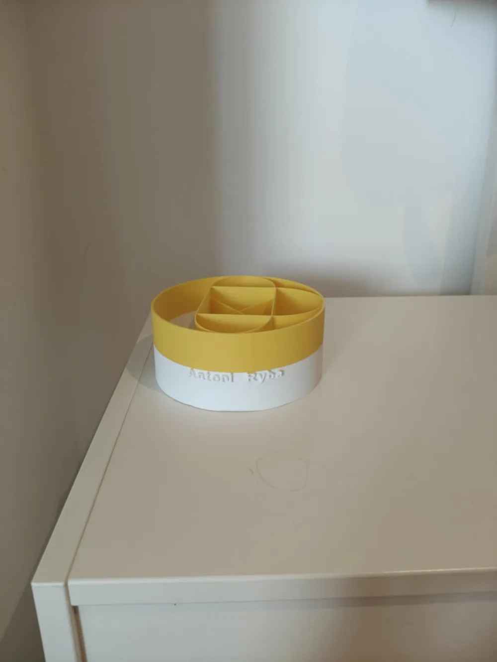 simple desk organizer with name by Antoni Ryba MakerWorld: Download ...