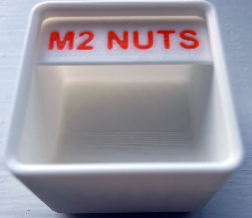 M2/3/4/5 Parts storage bins (Gridfinity with pin) Remixed by Demig74 ...