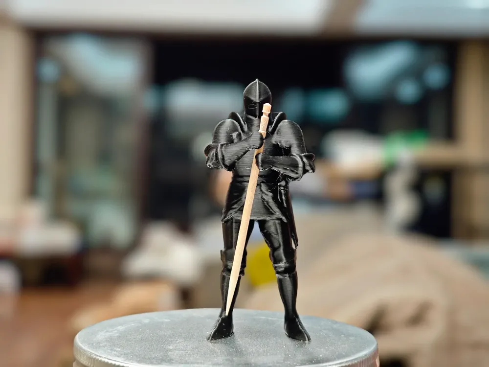 Armored Knight Toothpick Holder (only 7g filament) by ...