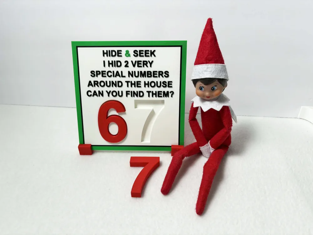 Elf on a shelf 67 Puzzle board - Free 3D Print Model - MakerWorld